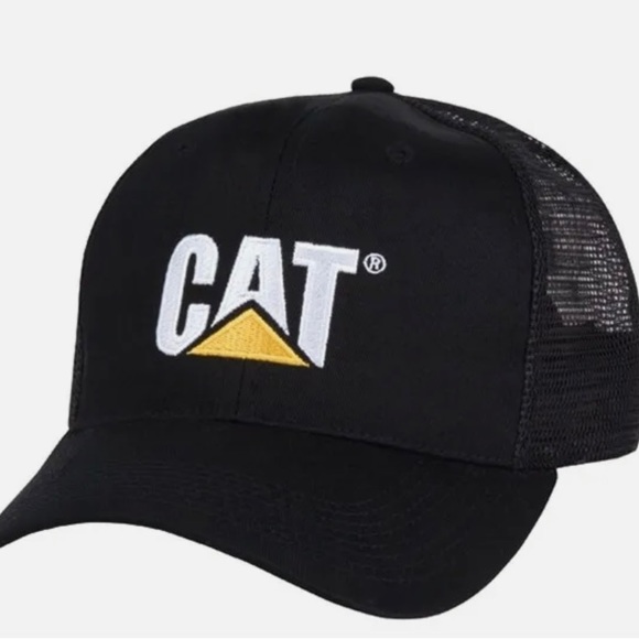 Caterpillar | Accessories | Caterpillar Cat Black Mesh Hat | Poshmark